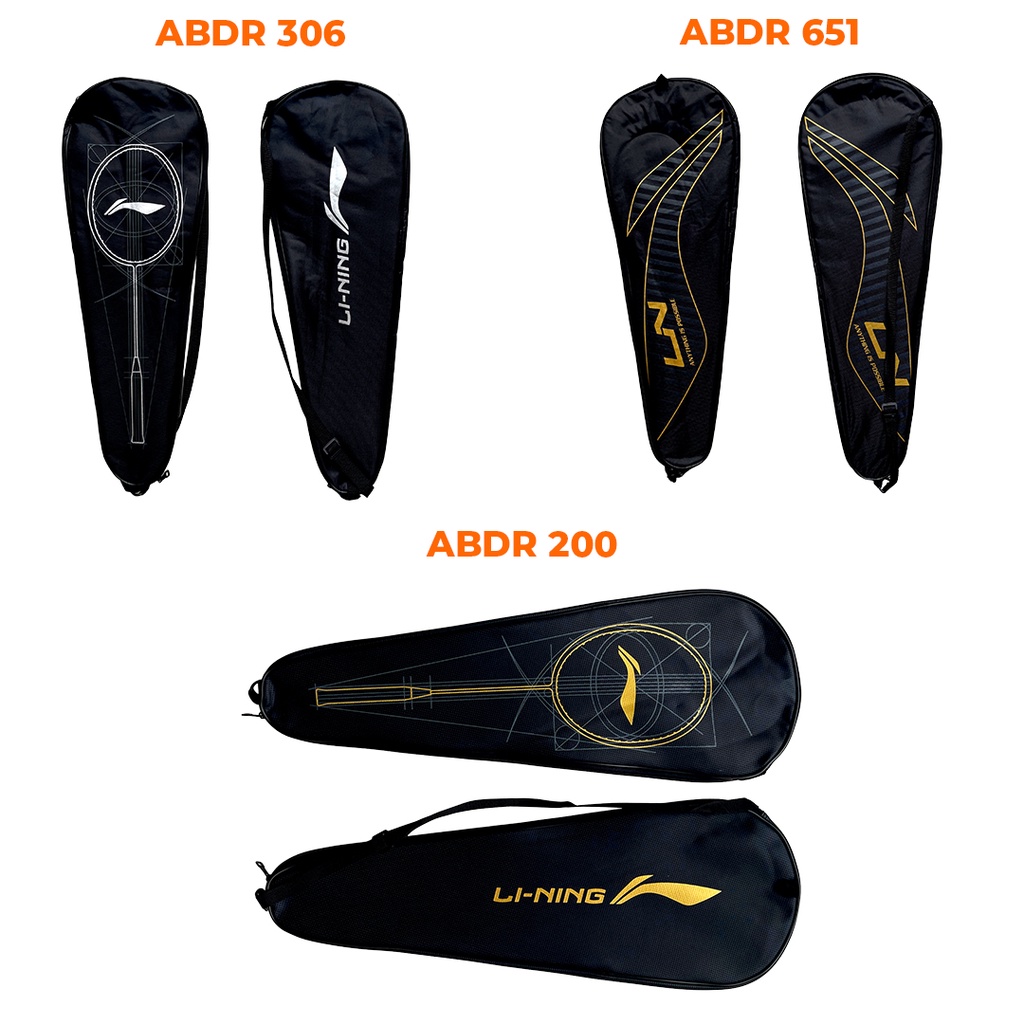 Jual Cover Raket Lining Hitam ABDR306 / ABDR200 | Tas Badminton Lining ...