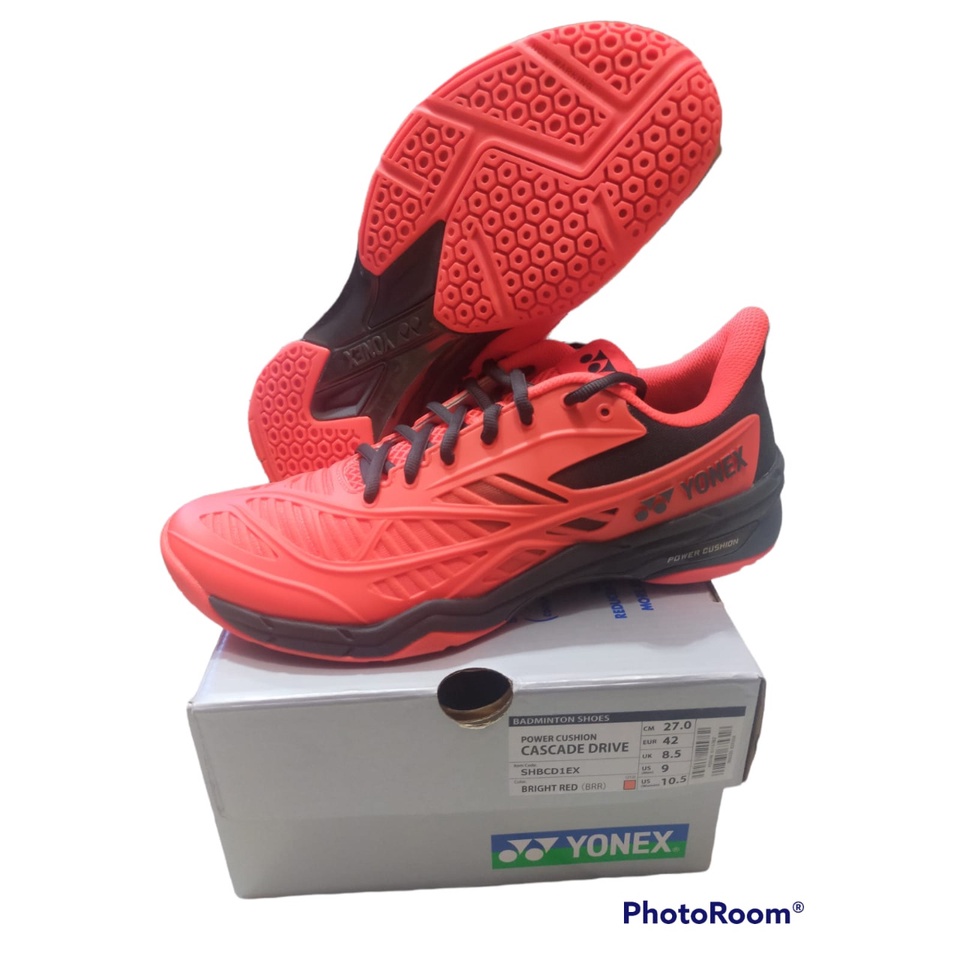 Jual Sepatu Badminton Tenis Yonex Cascade Drive Bright Red SHBCD1EX ...