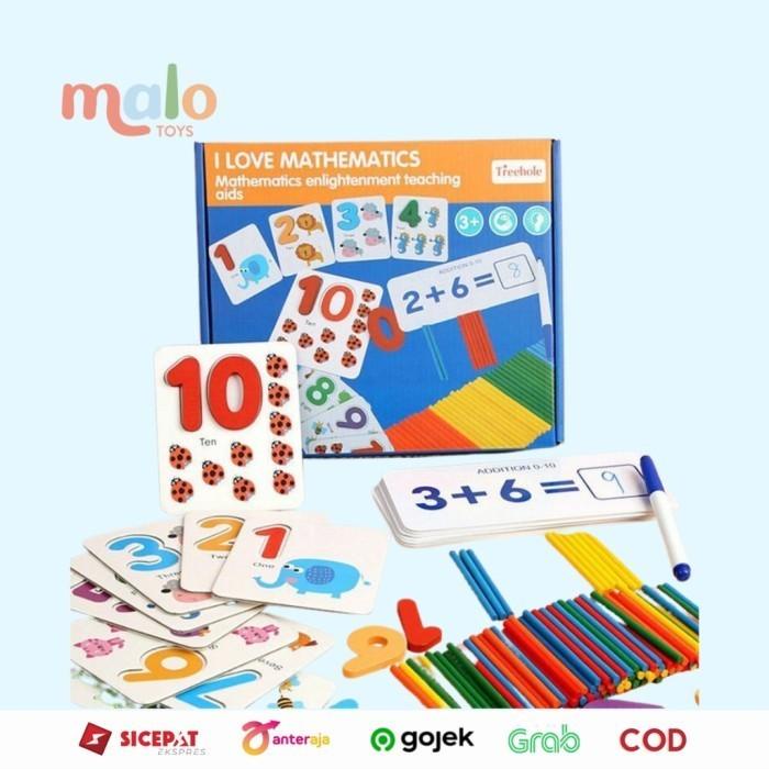 Jual Mainan Malotoys - Treehole Math Counting Game I Love Mathematics ...