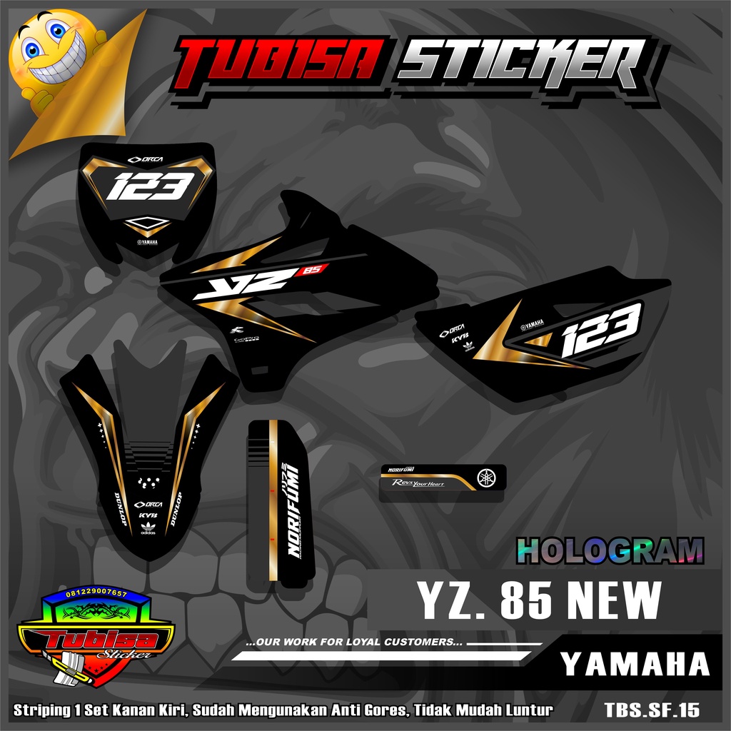 Jual Decal Sticker Yamaha YZ 85 New Full Body - Stiker Striping Yamaha ...
