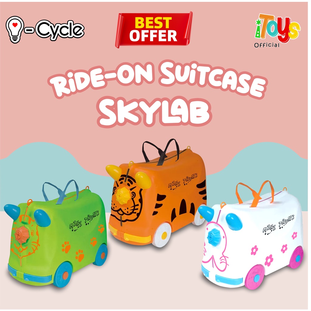 Jual Mini Trunk | Koper Anak | Ride On Suitcase (Skylab) | Shopee Indonesia