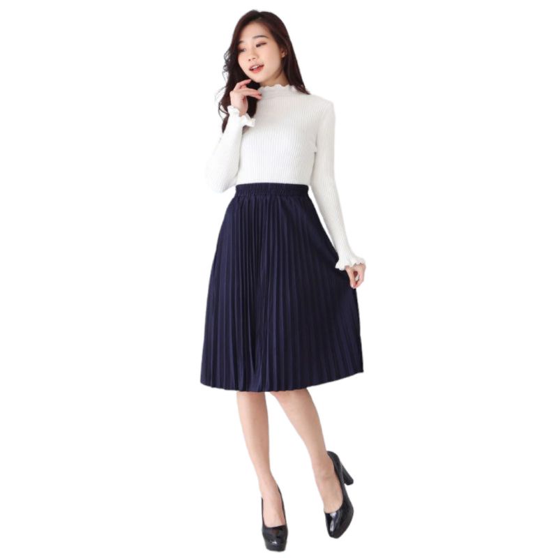 Jual ROK PLISKET WANITA SELUTUT ( BAHAN HYGET SUPER) | Shopee Indonesia