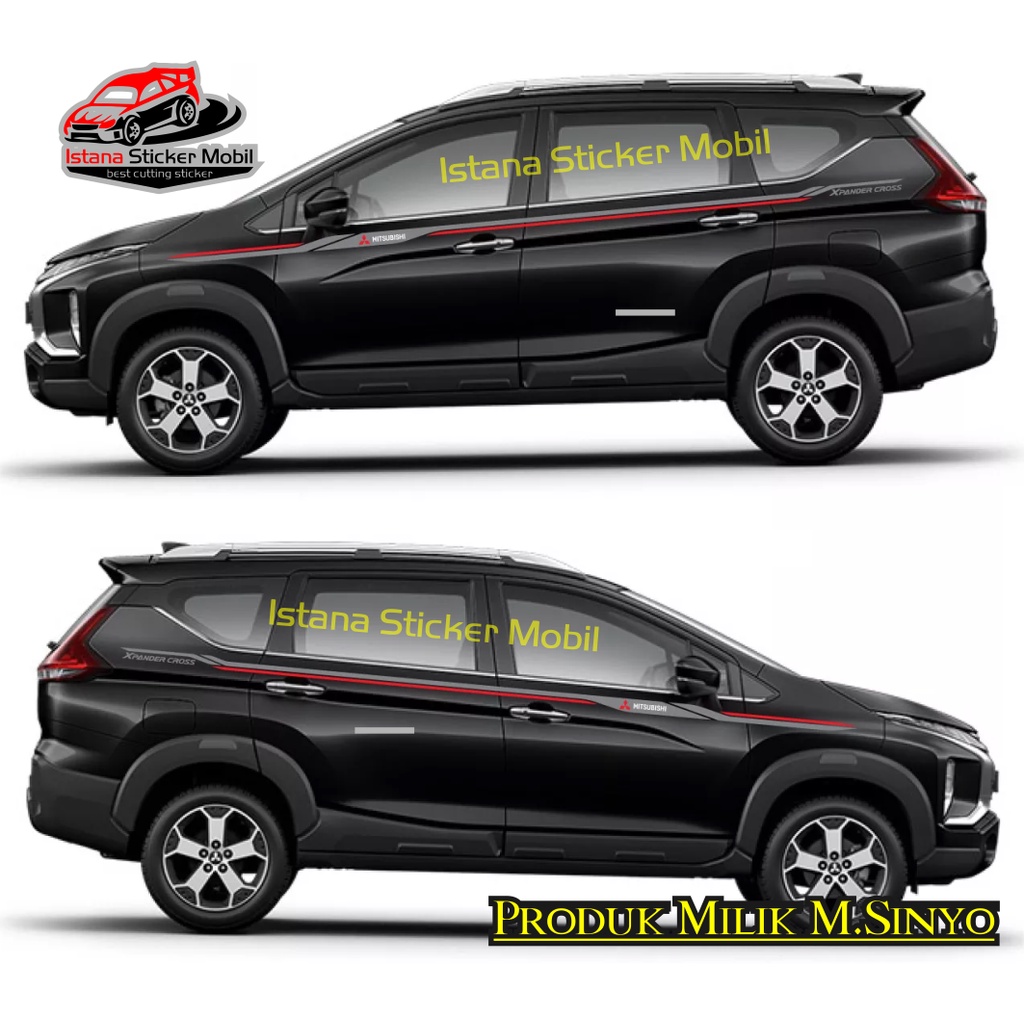 Jual stiker mobil xpander cross list mobil mitsubishi xpander cross cutting sticker mobil ...