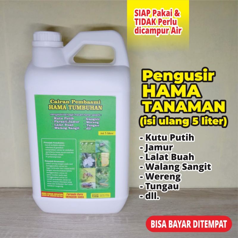 Jual PENGUSIR HAMA TANAMAN 5 Liter | Plant | Hama Daun | Kutu Putih ...
