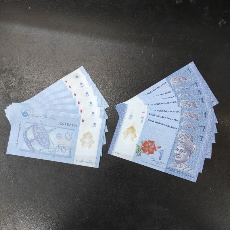 Jual UANG POLYMER MALAYSIA 1 RINGGIT KONDISI BARU / 1 RINGGIT MALAYSIA ...