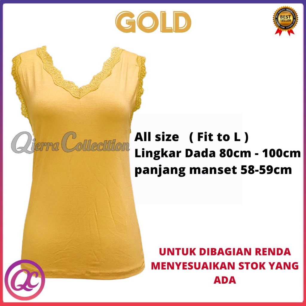 Jual Tanktop Wanita Tank Top Cewe Pakaian Dalam Camisole Tangtop Polos Warna Renda Perempuan ...