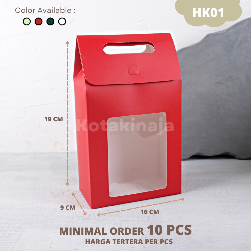 Jual Box Gable Mika 16 x 9 / Box Jingjing / Box Gable Handle / Cake Box ...