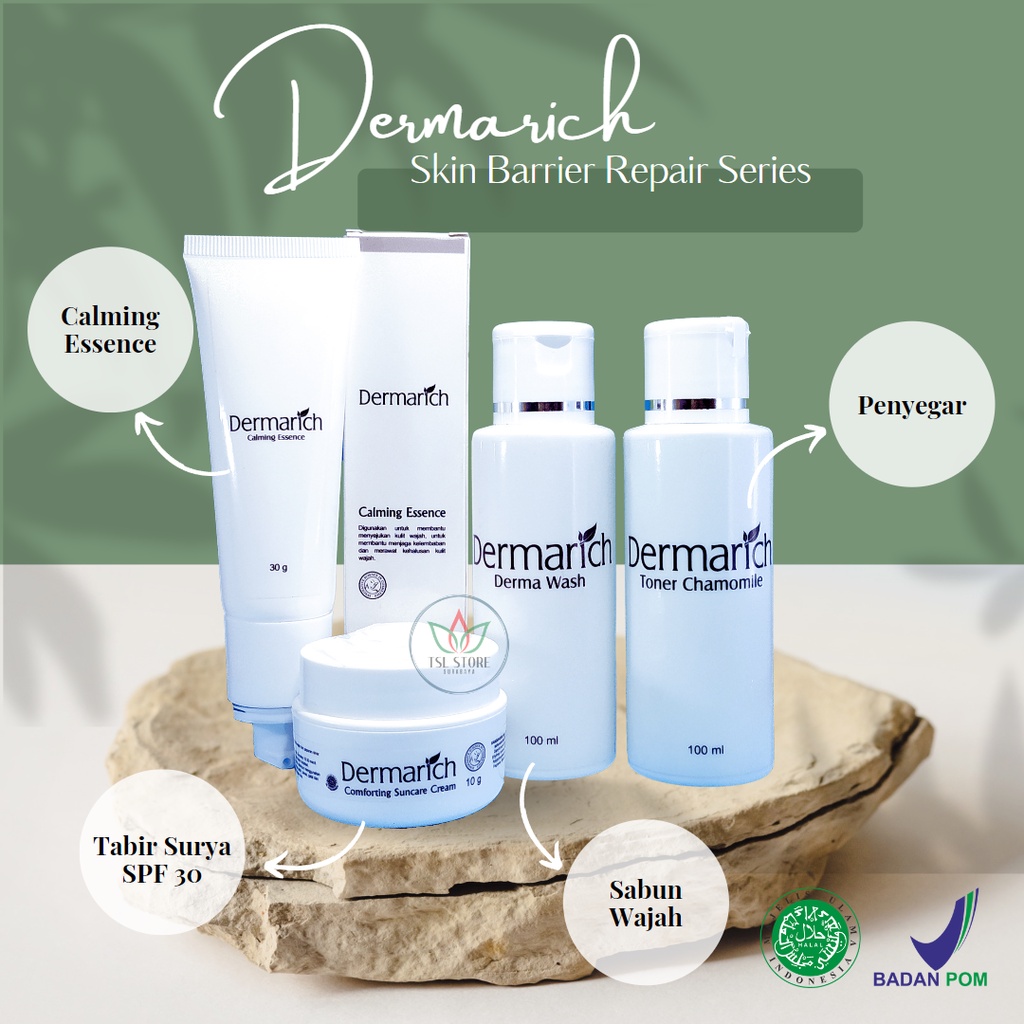 Jual Paket Dermarich Skincare Lengkap Skin Barrier Repair Series isi 4 ...