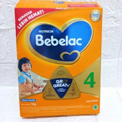 Jual BEBELAC 4 VANILA / BOX DUS SUSU FORMULA 400gr, 1000gr, 1800gr ...