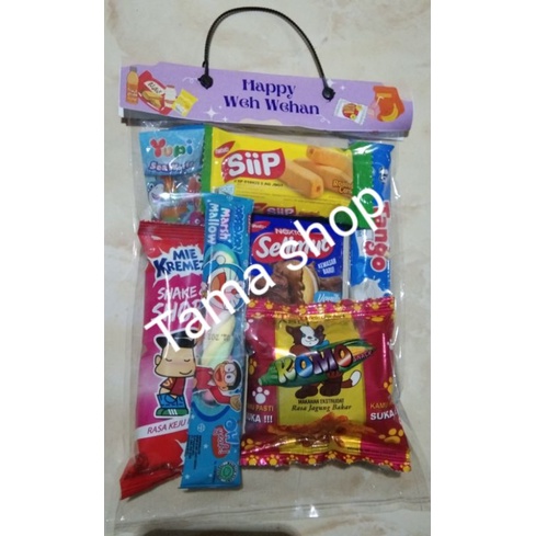 Jual Paket snack ulang tahun ultah jajanan 7 snack + packing | Shopee ...