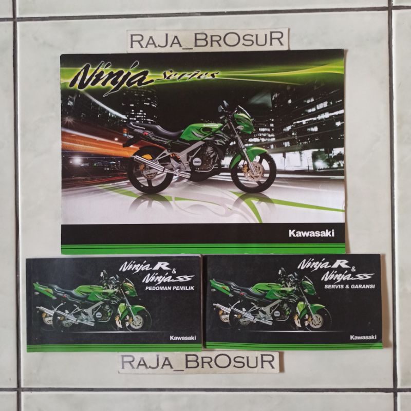Jual Buku pedoman pemilik/Buku servis dan garansi/Manual book Kawasaki Ninja 150R/Ninja SS ...