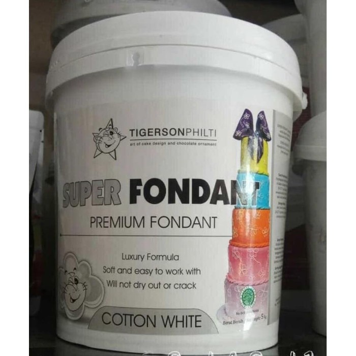 Jual Tigerson Philti White Fondant 5Kg - - Dapur / Kitchen | Shopee ...