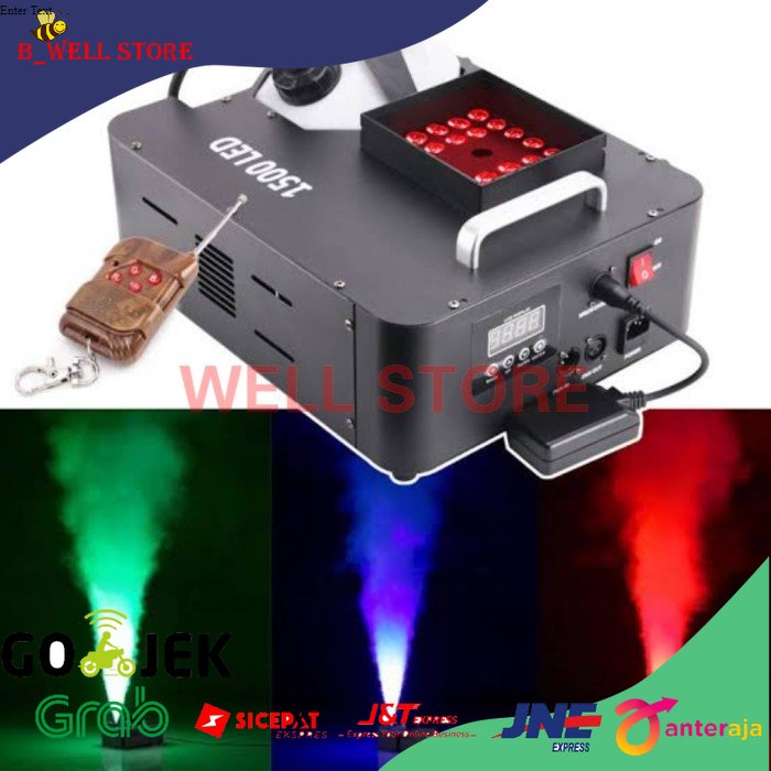 Jual Mesin Asap 1500W LED FullColor Support DMX dan Remote Control ...