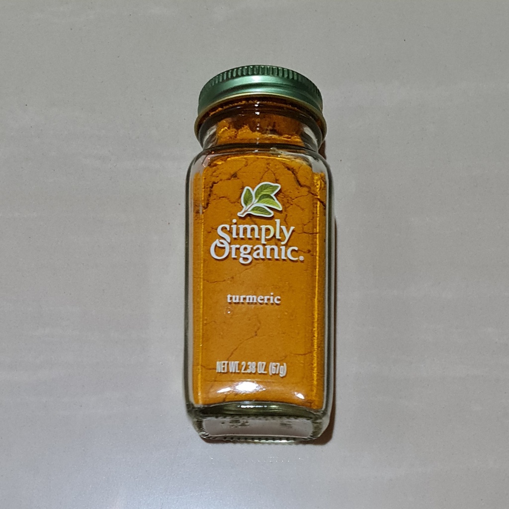 Jual Simply Organic Turmeric Powder Root Ground USDA Organic 67 Gram ...