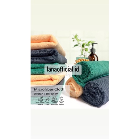 Jual Kain Lap Microfiber Premium 300 GSM Microfiber Cloth 40x40 cm Kain Lap Dapur Meja Mobil ...