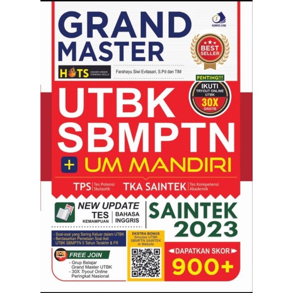 Jual Buku GRAND MASTER UTBK SBMPTN SAINTEK + UM MANDIRI 2023 -BEST SELLER | Shopee Indonesia