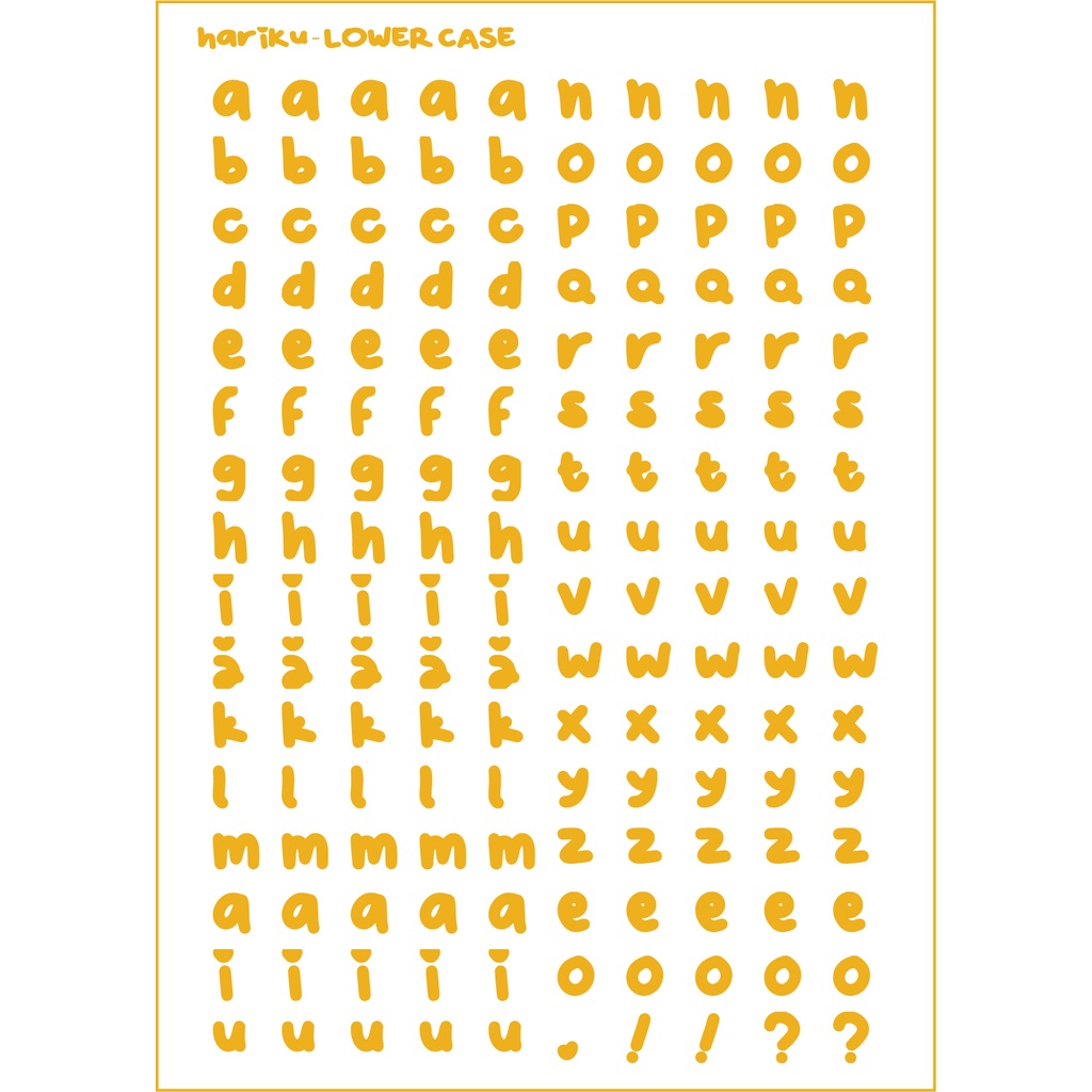 Jual Sticker Deco Alphabet | Stiker Dekorasi Alphabet | Sticker Huruf ...