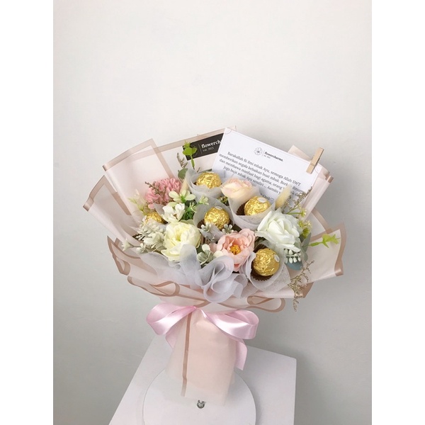 Jual FERERO BOUQUET | CUSTOM BUKET COKELAT MURAH | BUKET BUNGA PALSU ...