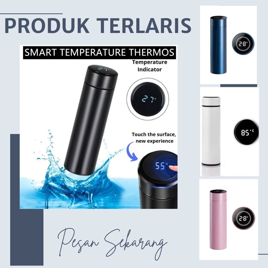 Jual SMART TEMPERATURE THERMOS / TERMOS SUHU / TERMOS LED TEMPERATURE ...