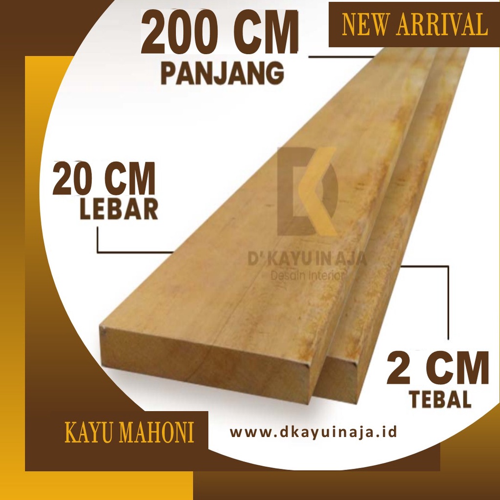 Jual Papan Kayu Mahoni Ukuran Tebal 2cm Lebar 20cm Panjang 200cm | Shopee Indonesia