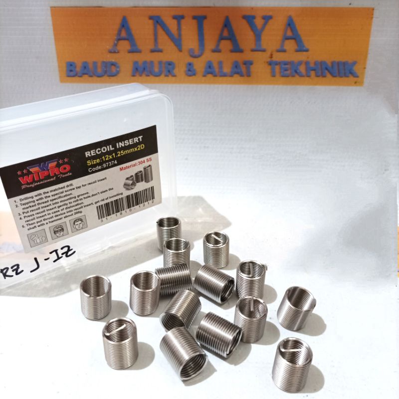 Jual WIPRO Recoil Insert M12 x 1.25 2D / Grip Coil ( JUAL/pcs ...