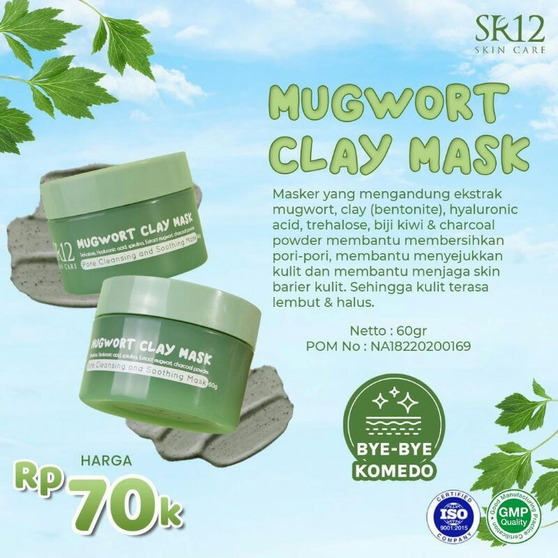 Jual MUGWORT CLAY MASK/ MENGATASI JERAWAT/ MEMBUAT AWET MUDA | Shopee Indonesia
