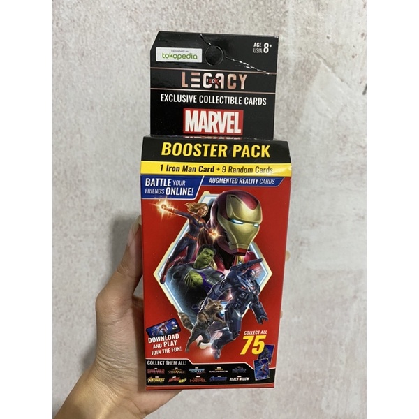 Jual Marvel Iron Man Booster Pack - 5DX Legacy AR Battle Cards | Shopee ...