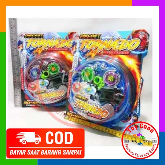 Jual Mainan Gasing Tornado / Gasing Beyblade Portable / Gasing Set ...