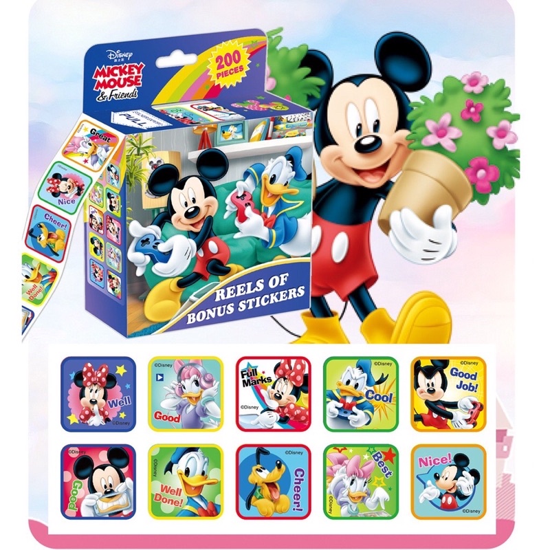 Jual Sticker roll hologram / Sticker penghargaan anak / sticker disney ...