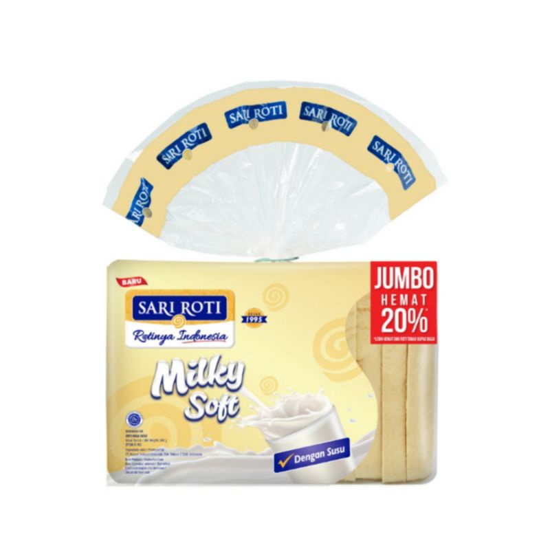 Jual SARI ROTI Roti Tawar Jumbo Milky Soft 540 g | Shopee Indonesia