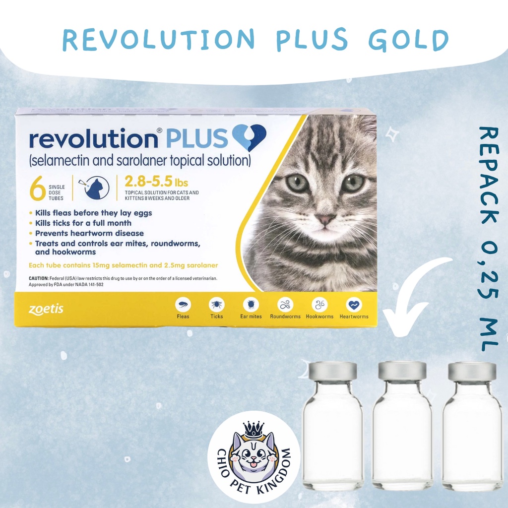 Jual REVOLUTION PLUS OBAT KUTU KUCING OBAT CACING OBAT SCABIES OBAT ...