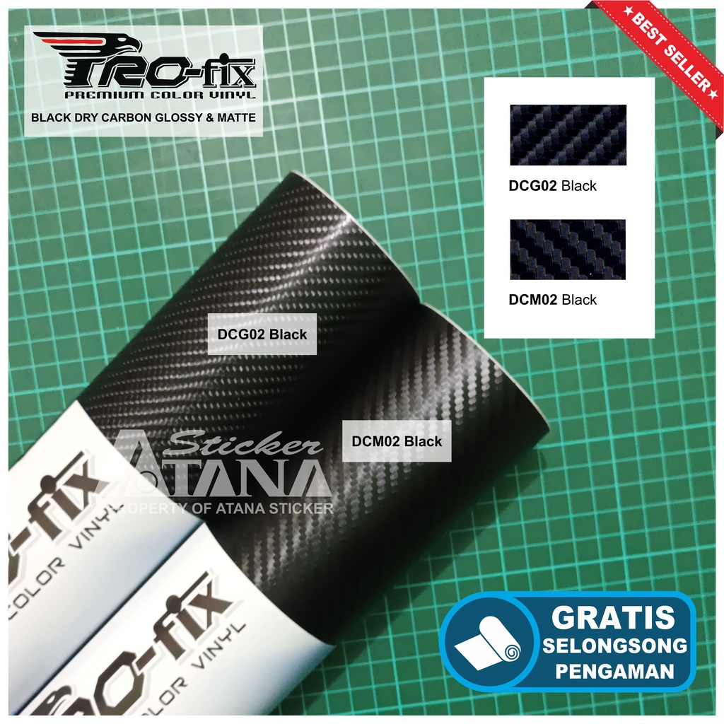 Jual Skotlet Hitam Carbon 3D 4D Scotlet Black Karbon Fiber Skin Stiker ...