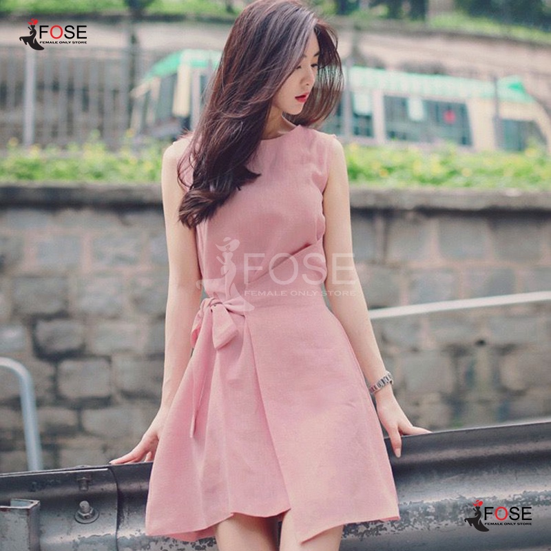 Jual Dress Wanita Korea Casual Polos Import Premium Midi Kekinian Remaja Dewasa Viral Dres Gaun ...