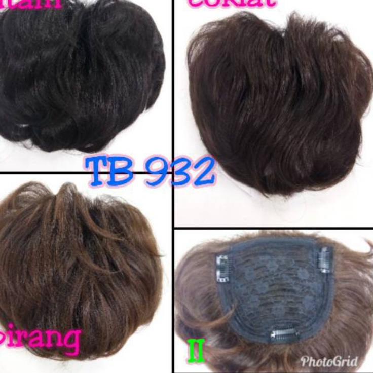 Jual Recomend wig toupee 932 /tambahan botak/alat sasakan sanggul ...