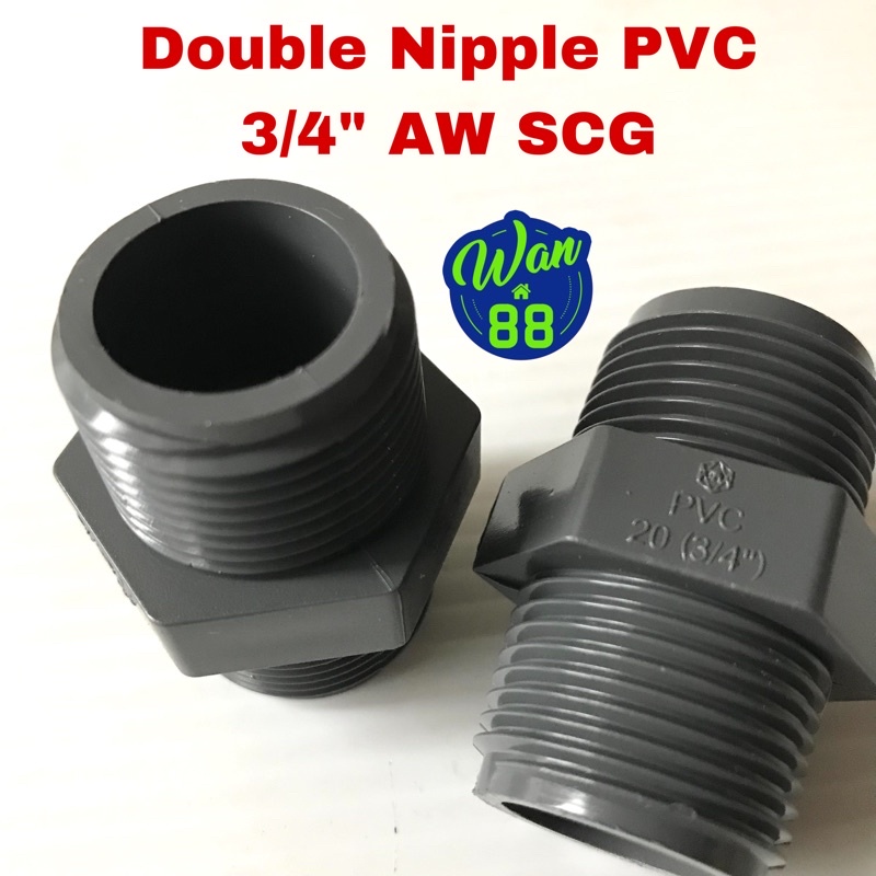 Jual Double Nipple PVC 3/4” AW SCG | Shopee Indonesia