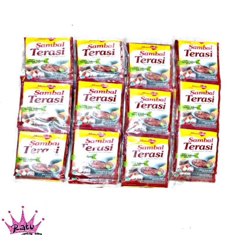 Jual Mamasuka Sambal Terasi 15gr Renceng (10pcs) | Shopee Indonesia