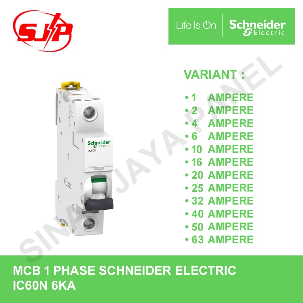 Jual MCB IC60N SCHNEIDER 6KA 1 PHASE 6A 10A 16A 20A 25A 32A 40A 50A 63A ORIGINAL | Shopee Indonesia