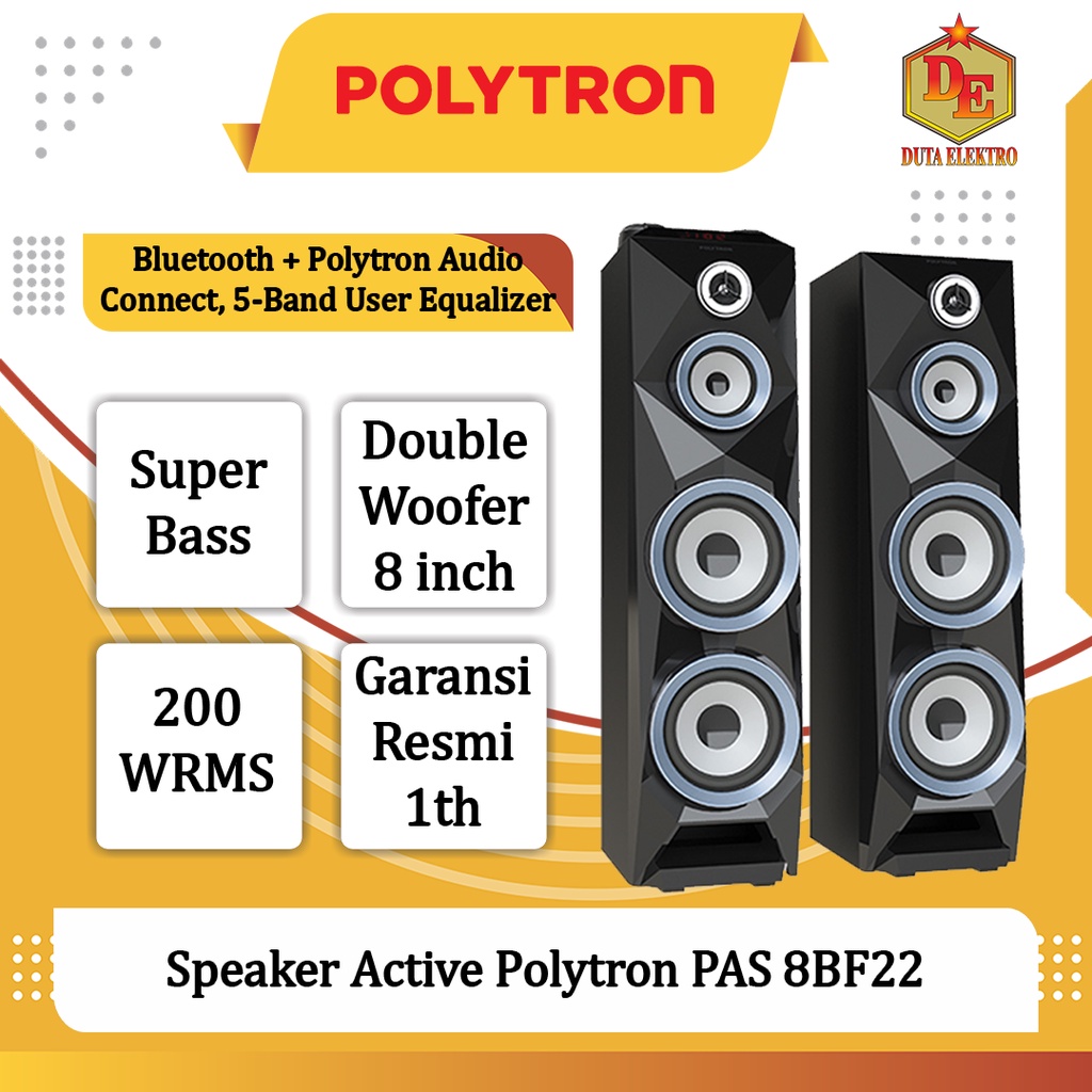 Jual Speaker Active Polytron PAS 8BF22 | Shopee Indonesia