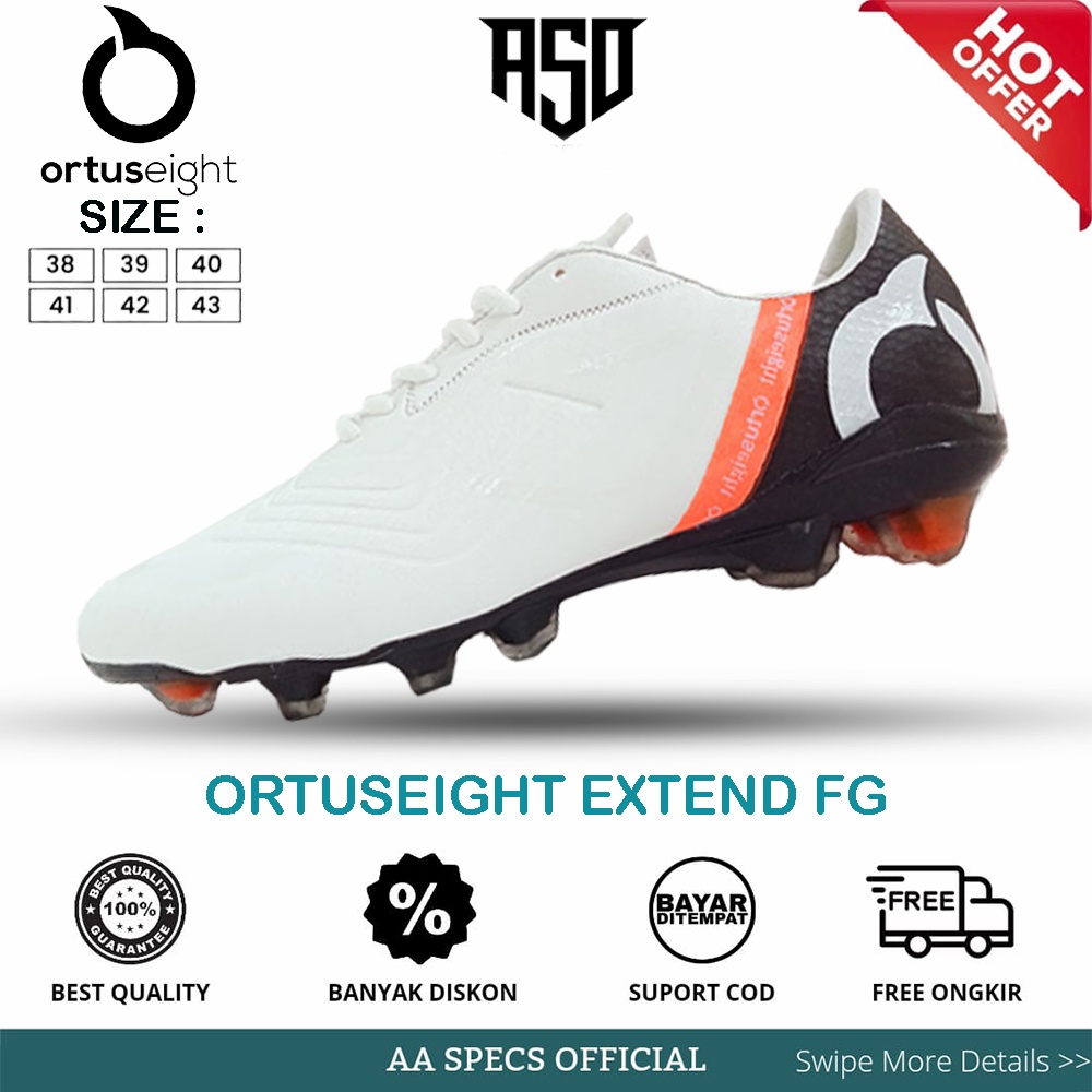 Jual Sepatu Bola Ortuseight Extend Fg Revenge Komponen Original White ...