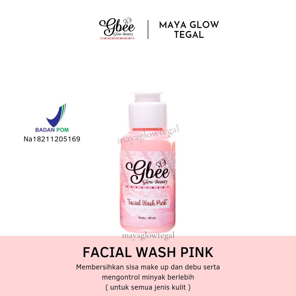 Jual GBEE FACIAL WASH PINK GLOW BEAUTY - SABUN PEMBERSIH WAJAH UNTUK ...