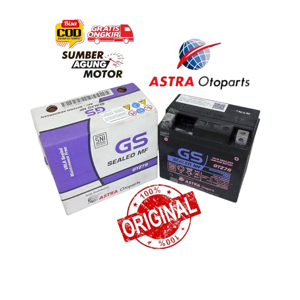 Jual AKI ACCU MOTOR SUZUKI SATRIA FU GS ASTRA GTZ-7S KERING | Shopee ...