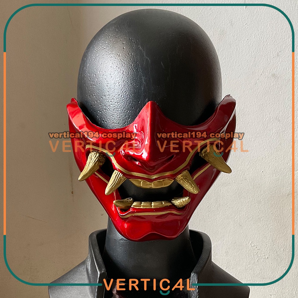 Jual ONI MASK HANNYA TOPENG SETAN MENPO JEPANG MASKER GHOST COSPLAY ...