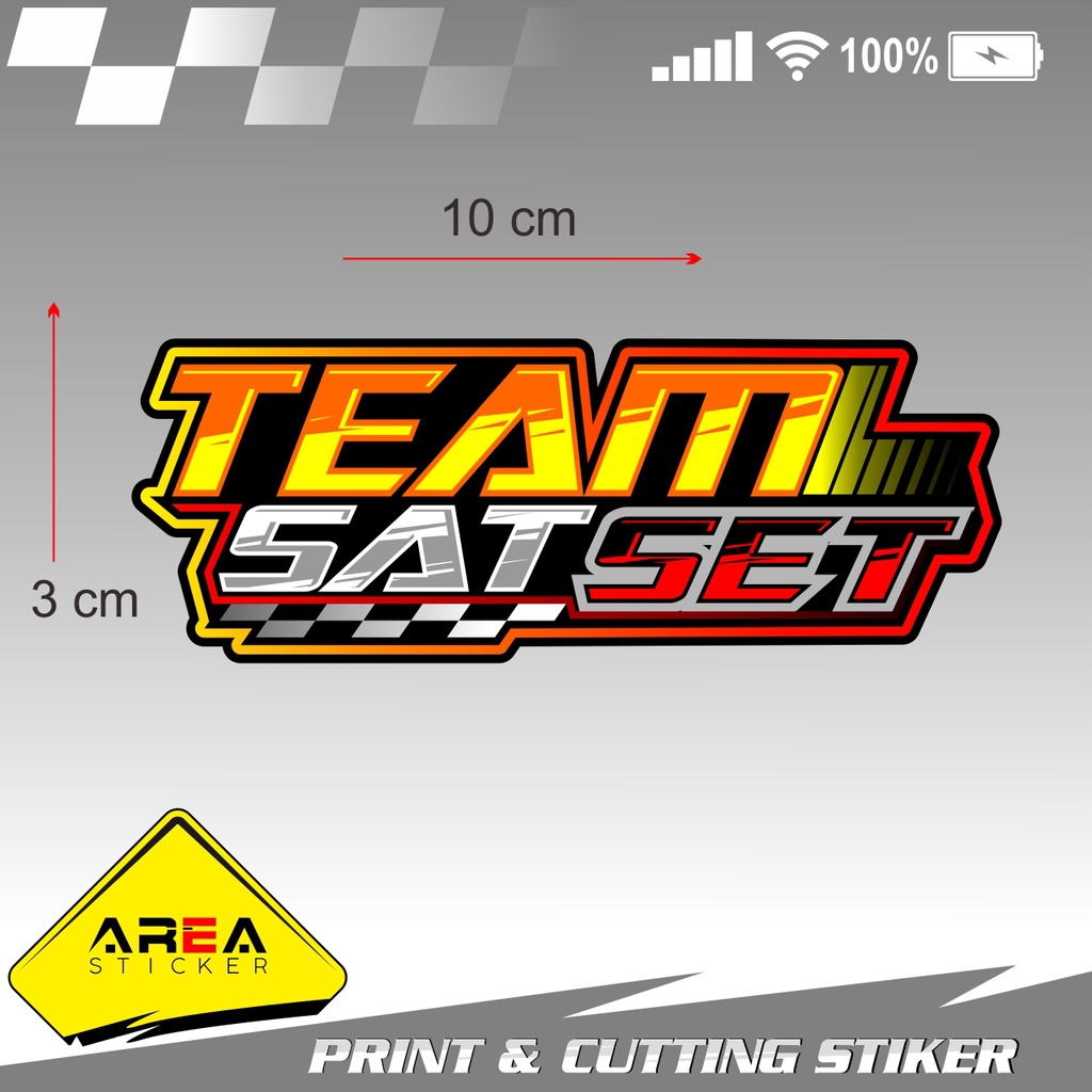 Jual Sticker Stiker Vinyl Team Satset | Shopee Indonesia
