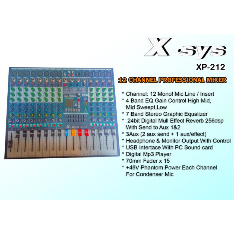 Jual Professional Mixer Merk X-sys tipe XP-212 | Shopee Indonesia