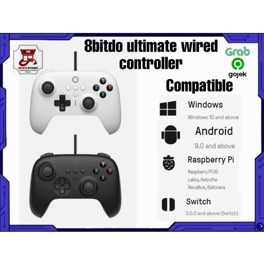 Jual 8bitdo ultimate wired controller PC windows nintendo switch ...