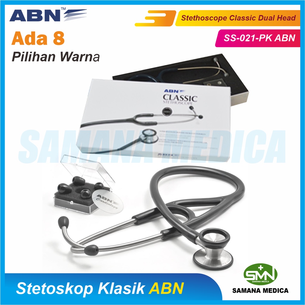 Jual Stetoskop ABN CLASSIC Adult / Dewasa SS-021-PK ABN Stethoscope ...