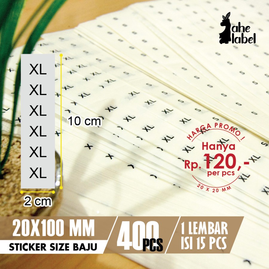 Jual STIKER UKURAN BAJU , STIKER SIZE , STICKER SIZE ANGKA | Shopee ...