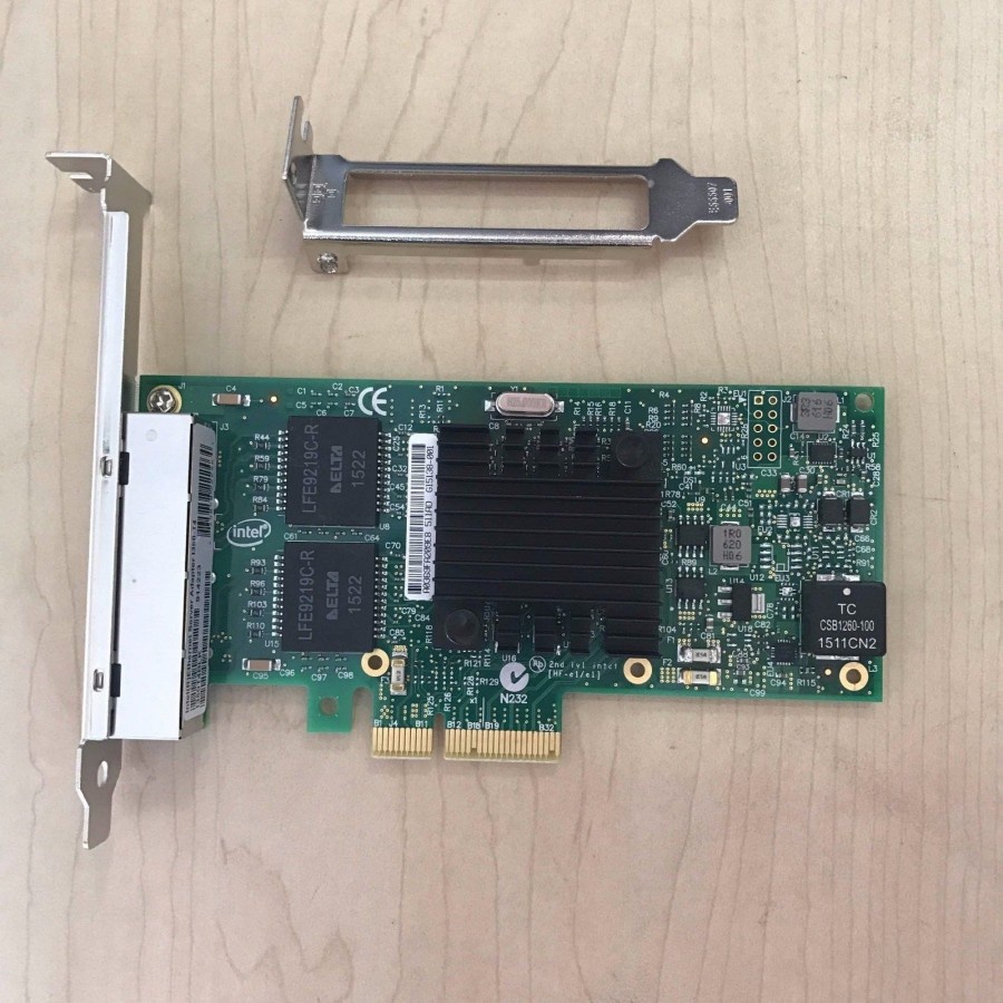 Jual Lan card intel quad 4 port gigabit 1000 i350-t4 network server ...