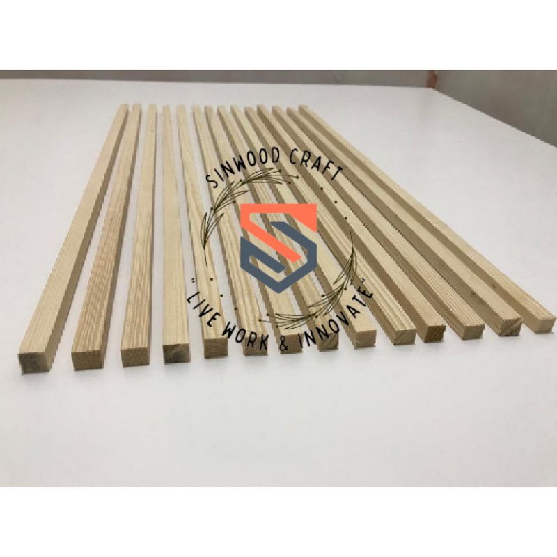 Jual List Kayu Jati Belanda Ukuran 1x1cm Panjang 100cm | Shopee Indonesia