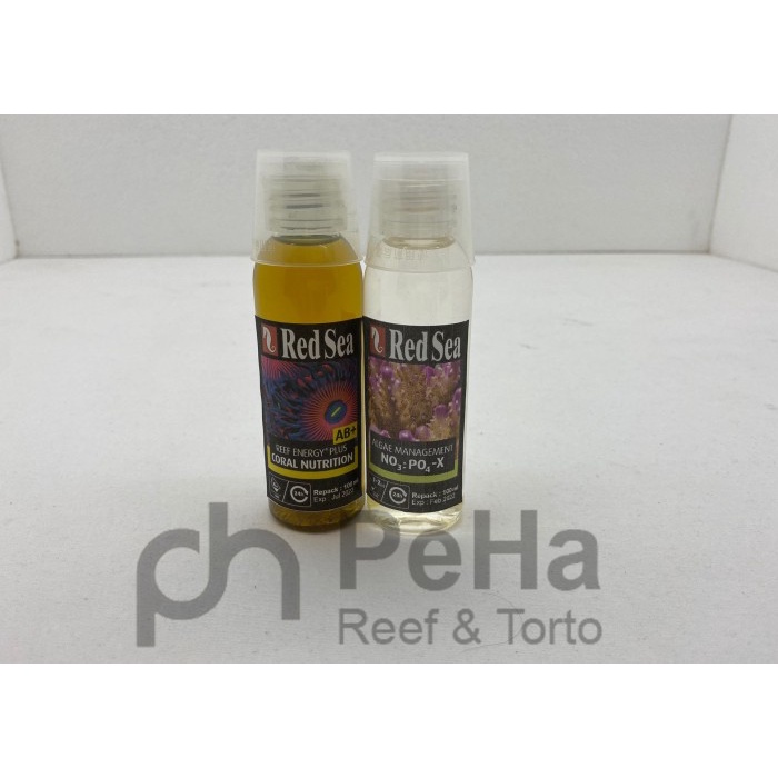 Jual Paket Red Sea AB+ NOPOX 2x100ml - Red Sea Repack + Dosing Cup ...